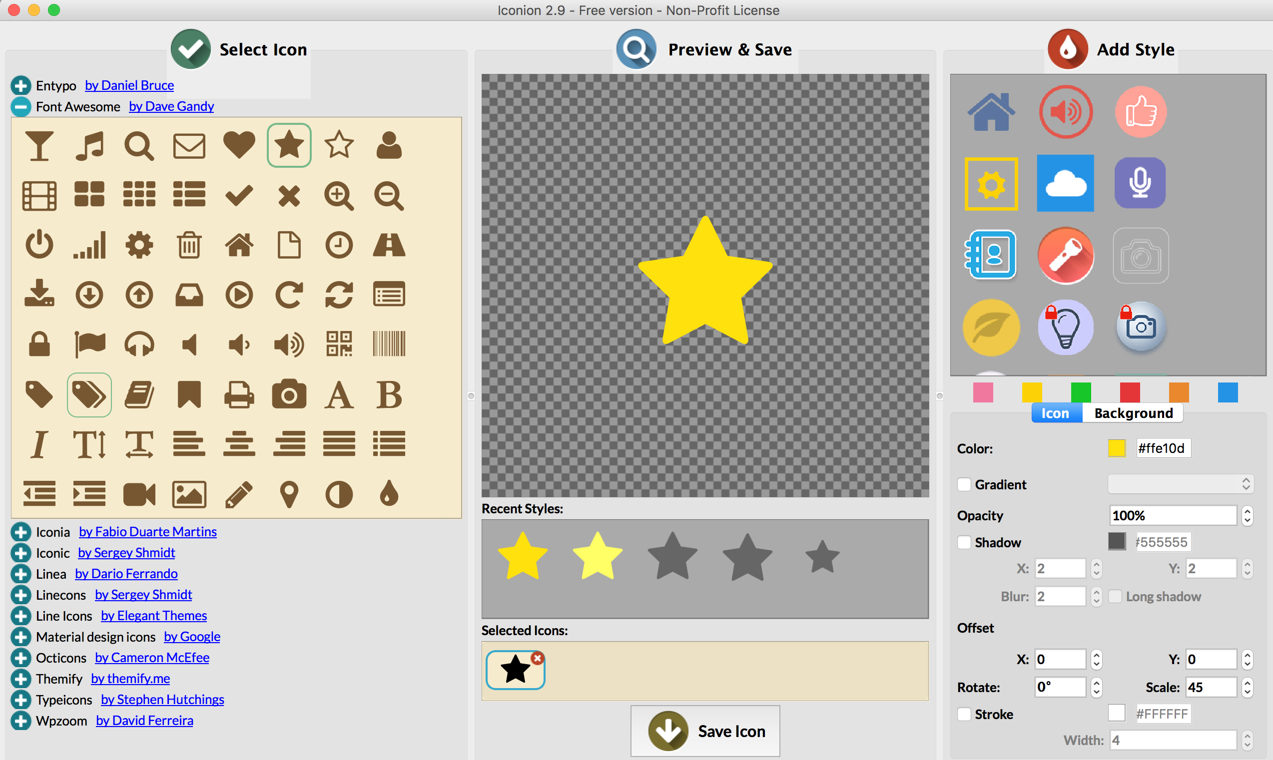 無料のアイコン作成ソフトIconionが使いやすい – まったりしても〜た